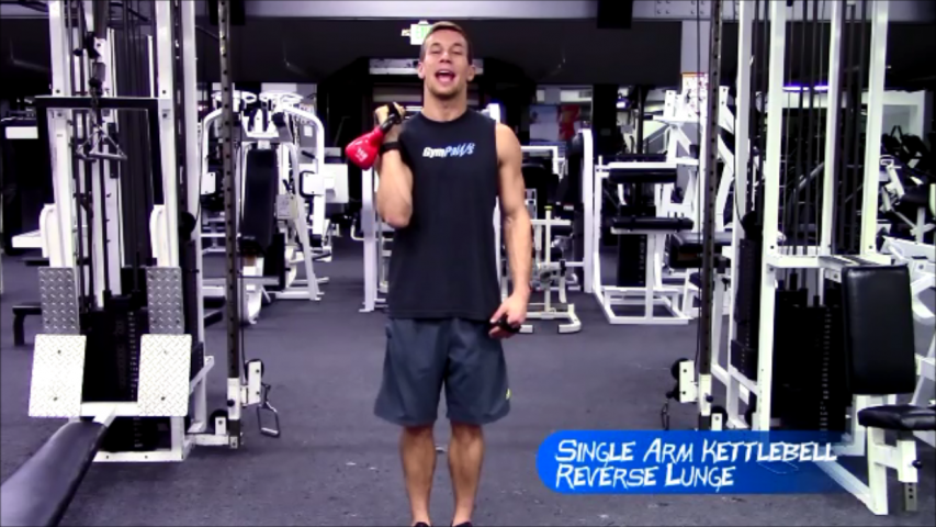 Single Arm Reverse Kettlebell Lunge Proper Form